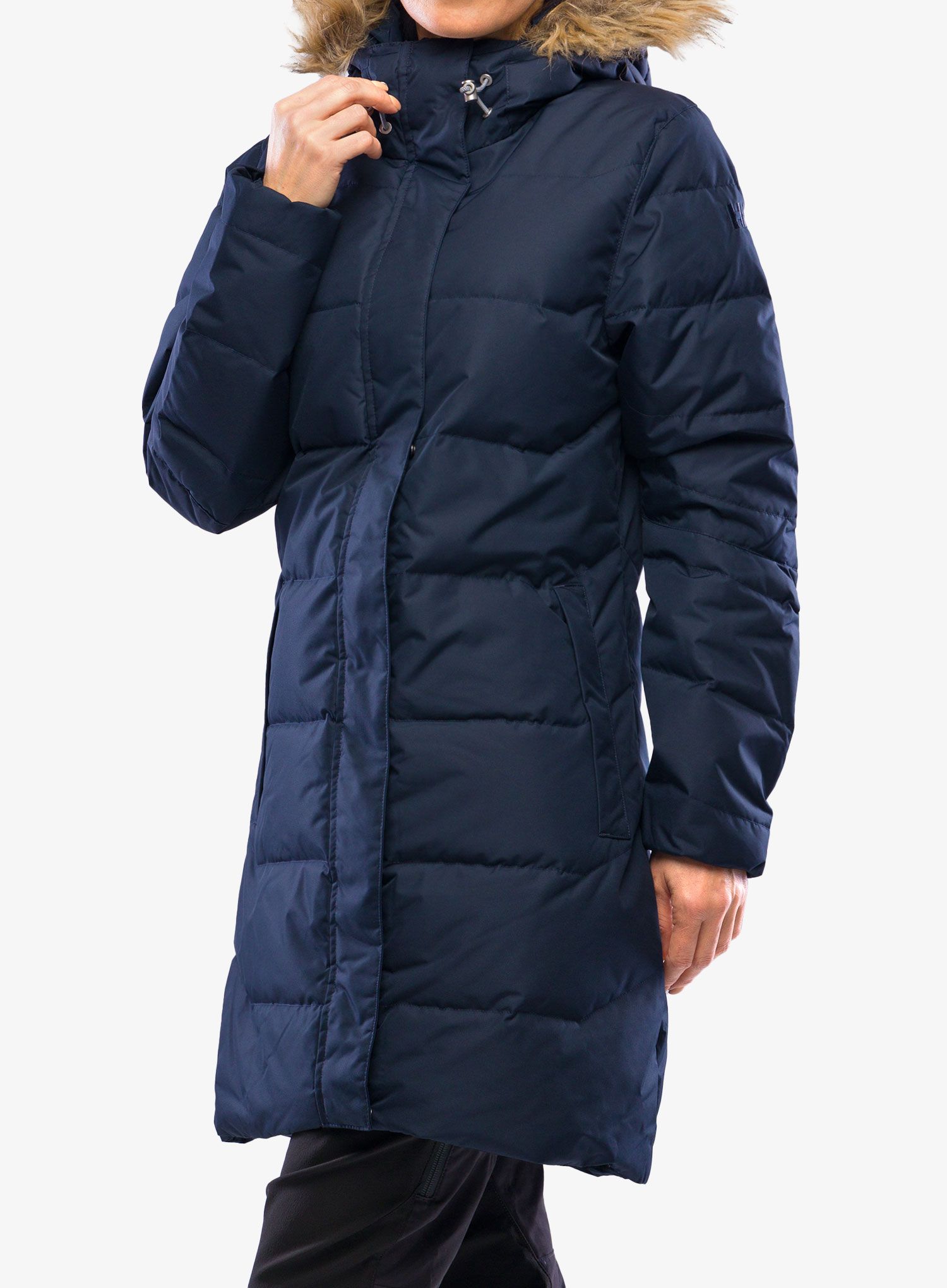 Dámsky páperový kabát Helly Hansen Aden Down Parka - navy | 8a.sk